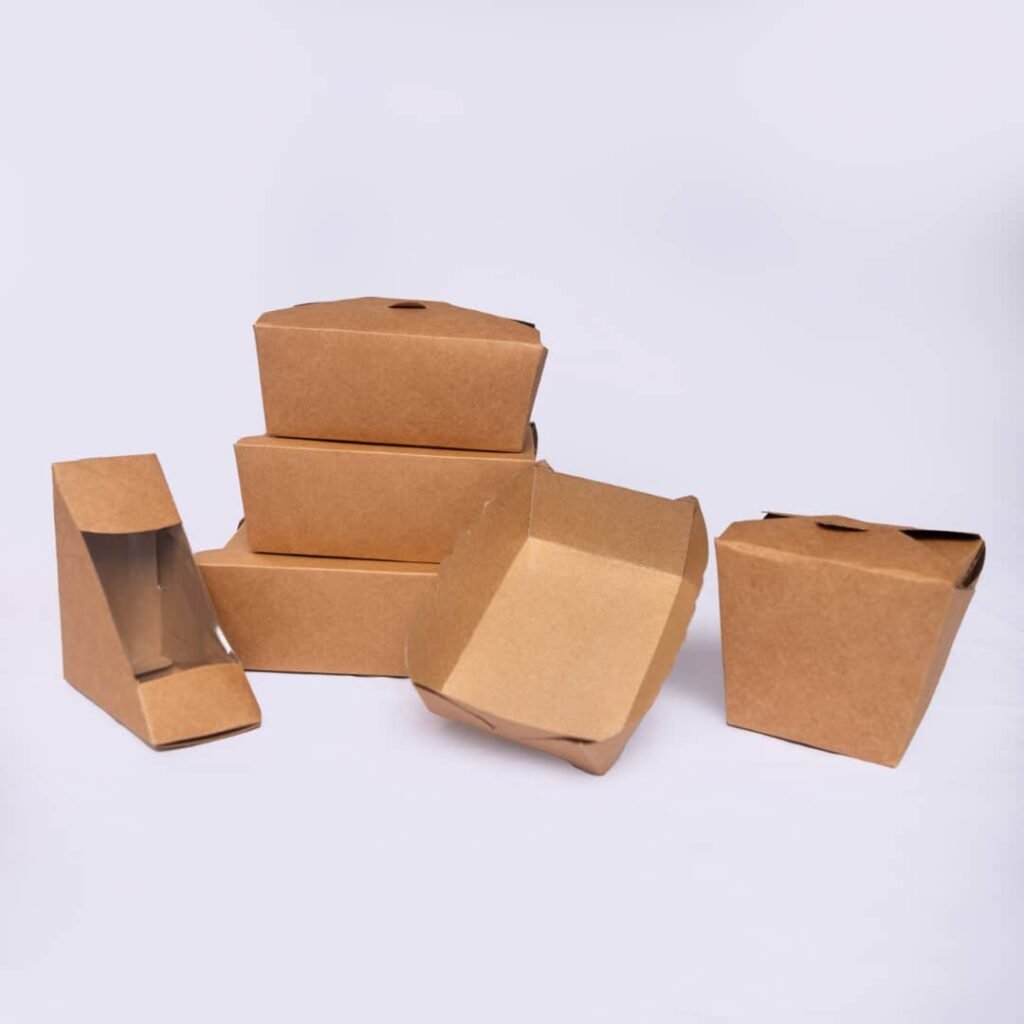 Small Kraft (Brown) Boat Tray – Pack Hub